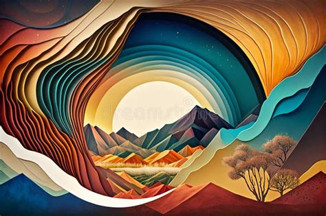 Nature Inspired Digital Art Organic Shapes And Harmonious Colors