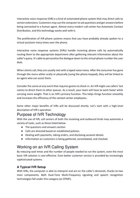 Ppt What Is Ivr Calling System And How Does It Work Powerpoint Presentation Id 11593697