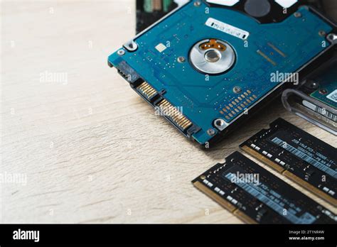 Cyber Data Attack Concept Broken Laptop Crash Motherboard Memory