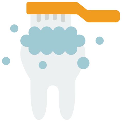 Brushing Teeth Basic Miscellany Flat Icon