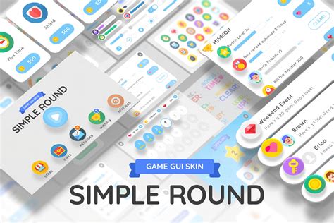 free gui kit simple round freedom club developers