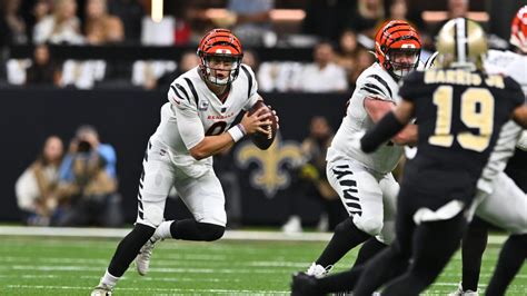 Joe Burrow 19 Yard Touchdown Run Bengals Vs Saints Highlights