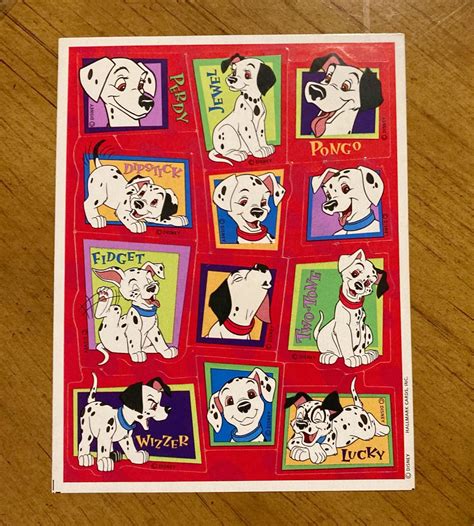 Vtg 101 Dalmatians Sticker Sheet Disney Crafts Blaze And The Monster