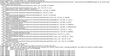 Launch Error Mac Psychopy Standalone 202313 Other Psychopy