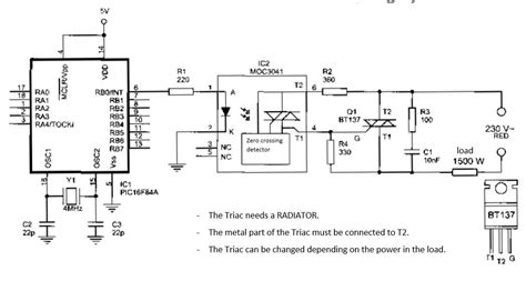 Solved POWER CONTROL WITH TRIAC By Using A Microcontroller Chegg Com