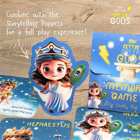 Printable Greek Gods Memory Game Greek Mythology Matching Cards