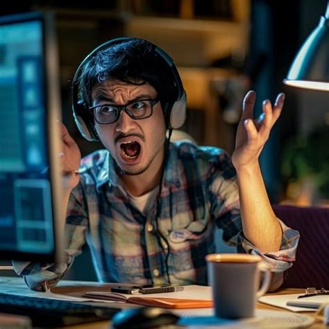 Free Frustrated Programmer Working Image Download At Stockcake