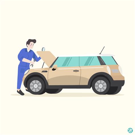 자동차 정비 수리 일러스트 Ai 다운로드 Download Car Maintenance Vector 어반브러시
