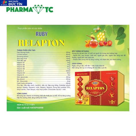 Ruby Relaptonsâm Ruby Relapton Hộp 60 Viêntăng Cường đề Kháng Nhà