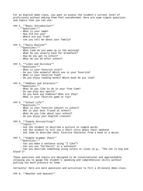 Demo Class Pdf