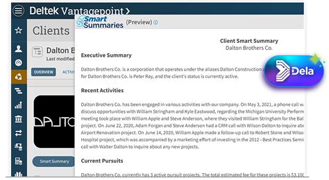 Crm For Professional Services Deltek Vantagepoint