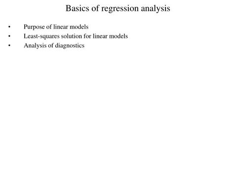 PPT Basics Of Regression Analysis PowerPoint Presentation Free Download ID