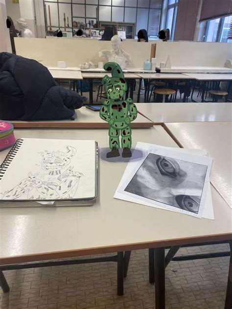 Some Pictures Of Mini Springtrap Around My House And At School Where Should I Take Him Next
