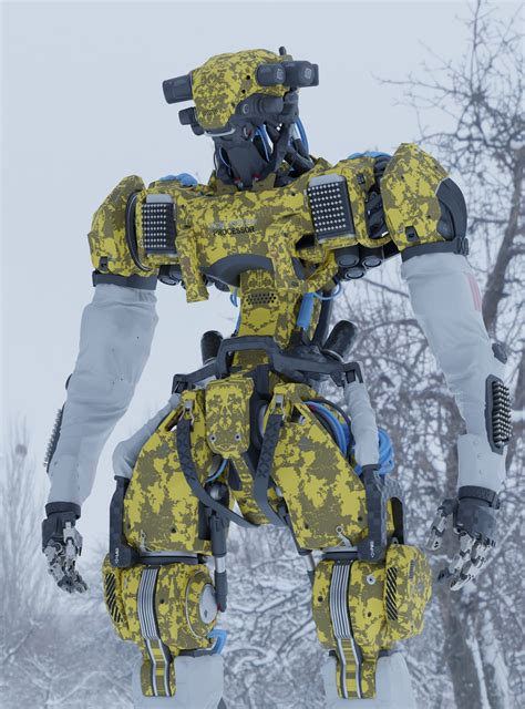 D Model Robot Droid Unreal Unity VR AR Low Poly Rigged CGTrader