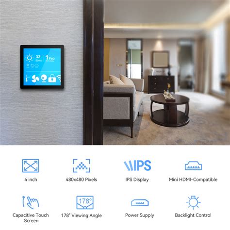 Inch Square IPS Display Capacitive SPI RGB LCD Touch Screen Power By ST S