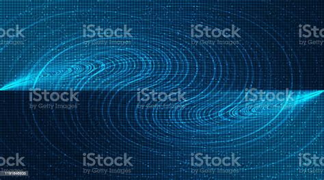 기술 마이크로 칩 배경 하이테크 디지털 및 인터넷 개념 디자인 넣어 텍스트에 대한 여유 공간 벡터 그림에 속도 라인을 흔들어 개념에 대한 스톡 벡터 아트 및 기타 이미지