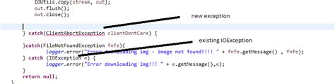 Java How To Handle Only ClientAbortException Stack Overflow