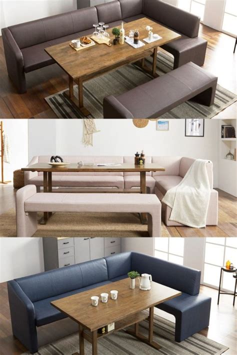 Chic And Functional Dining Sofa Set