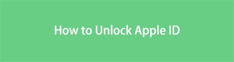 Unlock Apple ID With Or Without Account Credentials