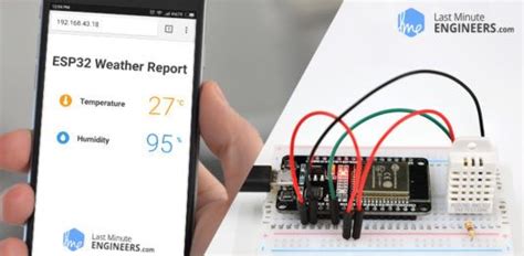 Interfacing Dht11 Dht22 Am2302 With Esp32 And Displaying Values On Web