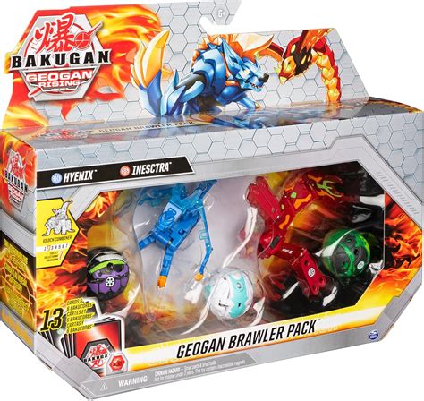Paquete De 5 Bakugan Geogan Brawler Geogan Exclusivo De Hyenix E