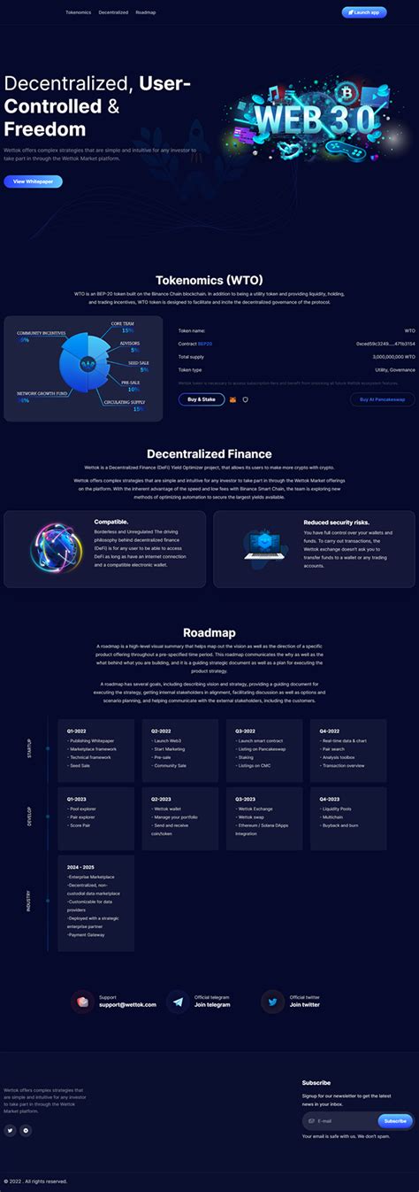 Crypto Landing Page Development Blockchain UI UX On Behance