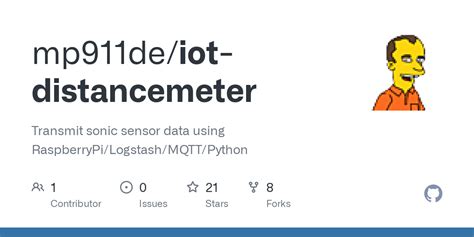 GitHub Mp De Iot Distancemeter Transmit Sonic Sensor Data Using RaspberryPi Logstash MQTT