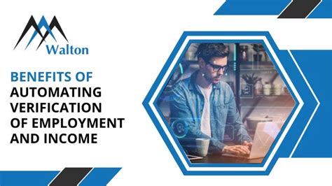 PPT Benefit Of Automating Verification Of Employment And Income