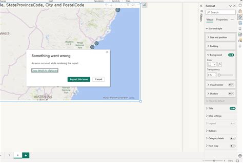 Power Bi Map Error When Activating Controls Microsoft Fabric Community