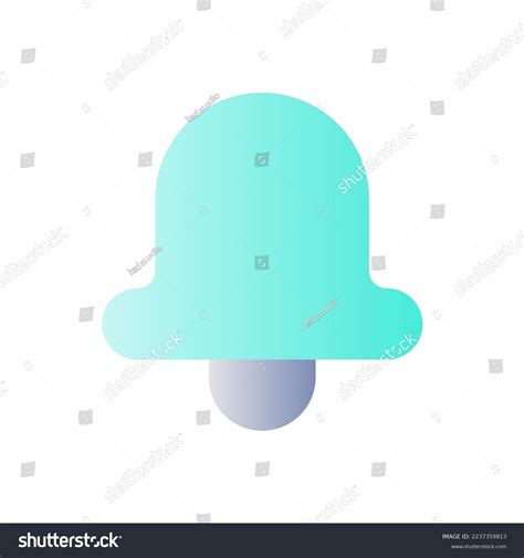 notifications flat gradient color ui icon stock vector royalty free