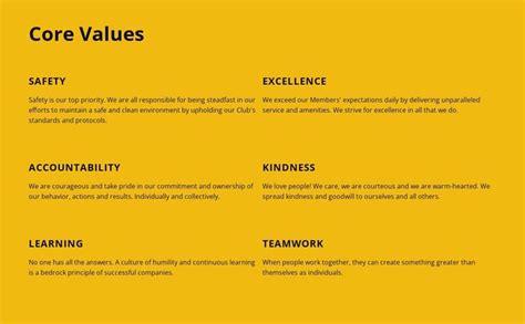 Company Core Values Template By Nicepage