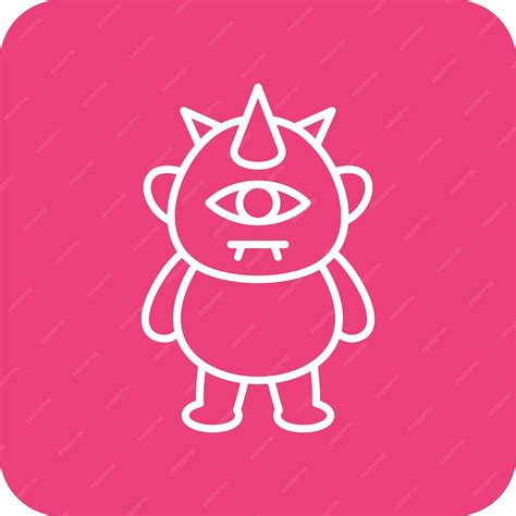 Premium Vector Cyclop Monster Icon