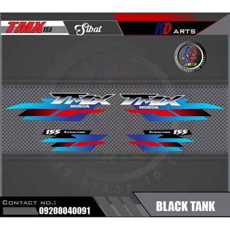 Honda Tmx 155 Sibat Customized Motorcycle Decals Laminated No Fade