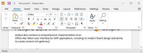 Minimization Ribbon Features Actipro WPF Controls Docs