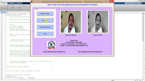 Real Time Face Recognition Using Image Processing Matlab Project Code