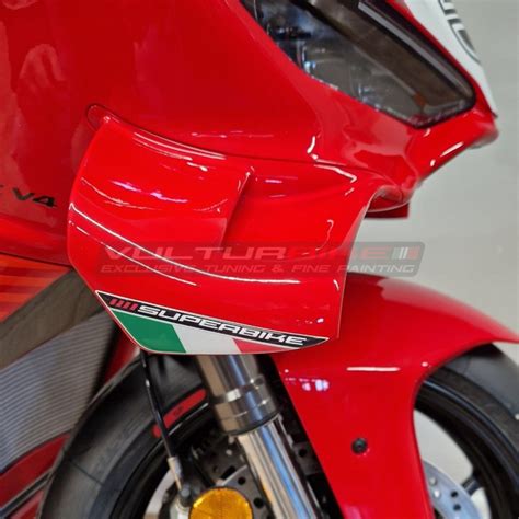 decorative resin flags for ducati panigale v4 fins