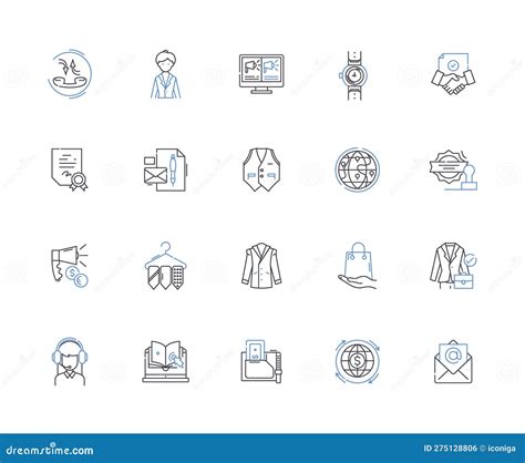 Business Ethics Outline Icons Collection Integrity Morality Respect