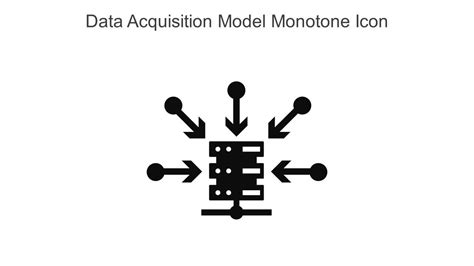Data Acquisition Model Monotone Icon In Powerpoint Pptx Png And Editable Eps Format Ppt Template