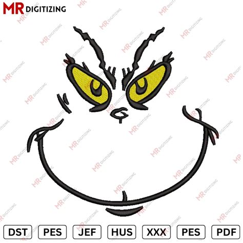 Grinch Face Pattern