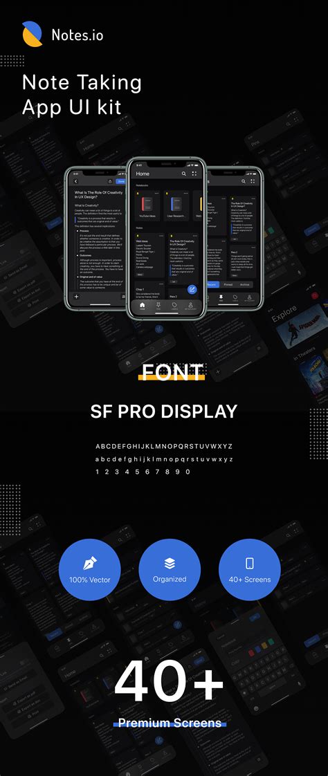 Notes Io Note Taking App Ui Kit Behance