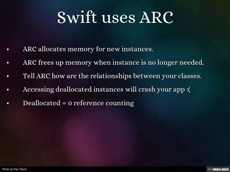 Memory Management In Swift Ppt