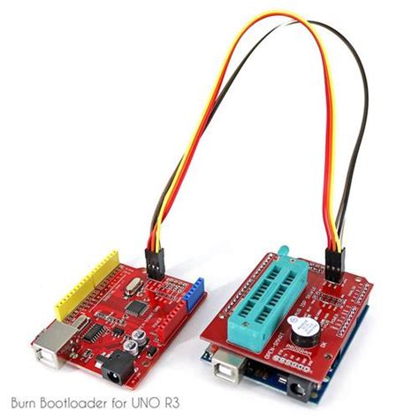 Avr Isp Shield Burning Bootloader Programmer For Arduino Uno R3