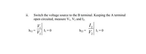 Solved Experiment6 Two Port Networks Purpose A Two Port