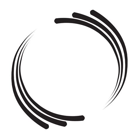 Hand Drawn Circle Shape Spiral Vector Illustration Design Elements Abstract Geometric Shapes