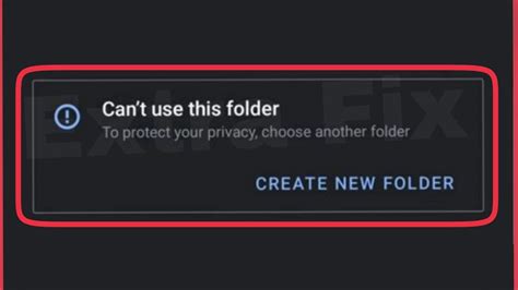 How To Fix Can T Use This Folder To Protect Your Privacy Problem Solve YouTube