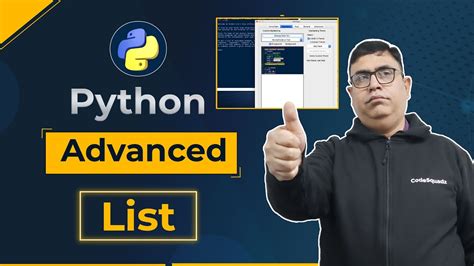 Python Advanced List By Tanay Sir Learn Python Codesquadz Youtube