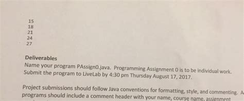 Solved Your Program Should Contain A Main Method That