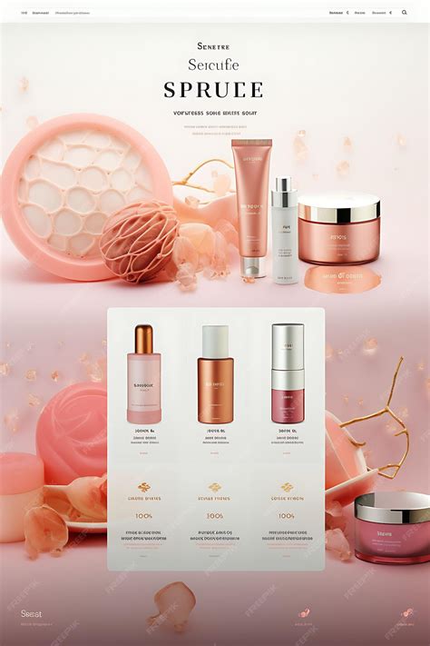 Premium Photo Design Of High End Skincare Set With A Soft Pastel