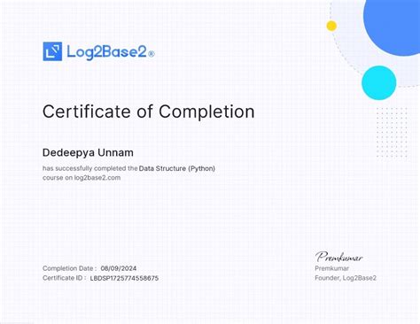 Completing Data Structures With Python Course Unnam Dedeepya Posted