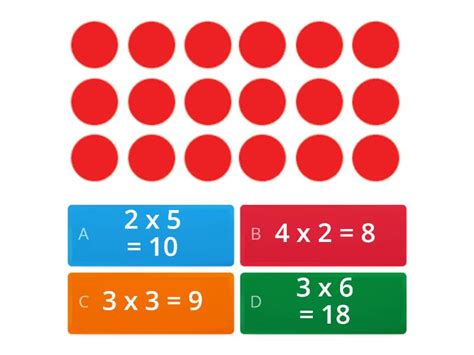 Array For Multiplication Sentence Practice Quiz